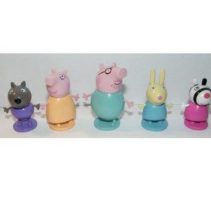 Peppa Pig | Toys | Peppa Pig Figures Set Of 4 With 1 Figures 2 Stickers ...